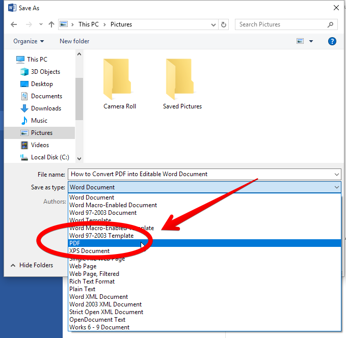 How To Convert PDF Into Editable Word Document With Windows 10 Laptop ... How To Convert PDF Into Editable Word Document With Windows 10 Laptop ...